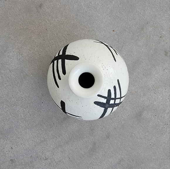 Accents | 196s Bitossi White And Matte Black Vase | Poshmark